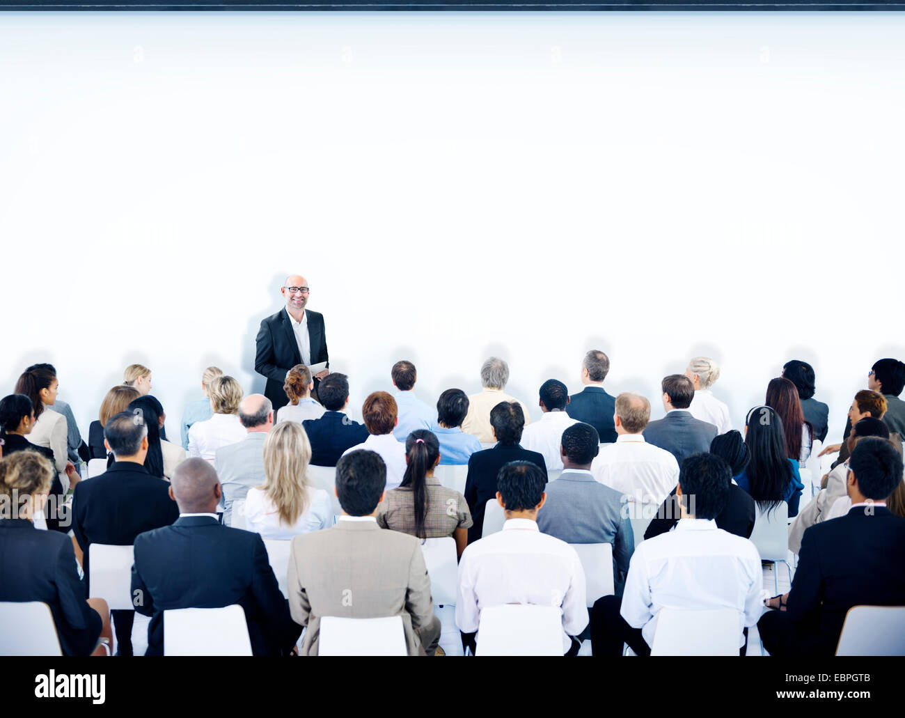 Multiethnic Group of People in Seminar Stock Photo - Alamy