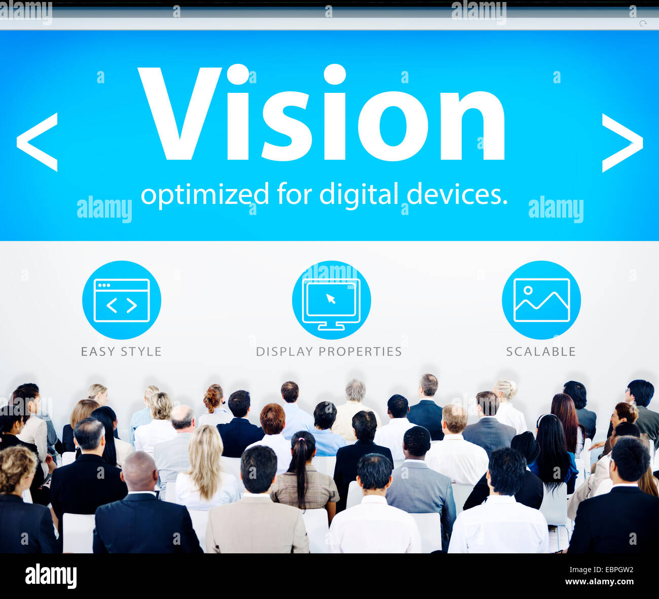 Business People Vision Web Design Concept Stock Photo - Alamy