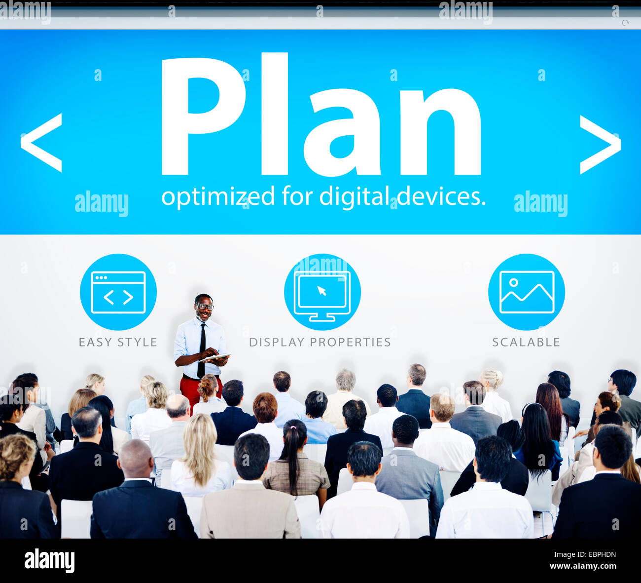 Business People Plan Web Design Concept Stock Photo - Alamy