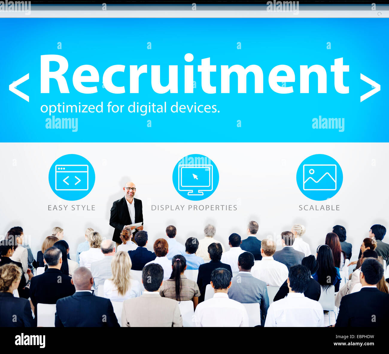 Business People Recruitment Web Design Concept Stock Photo - Alamy