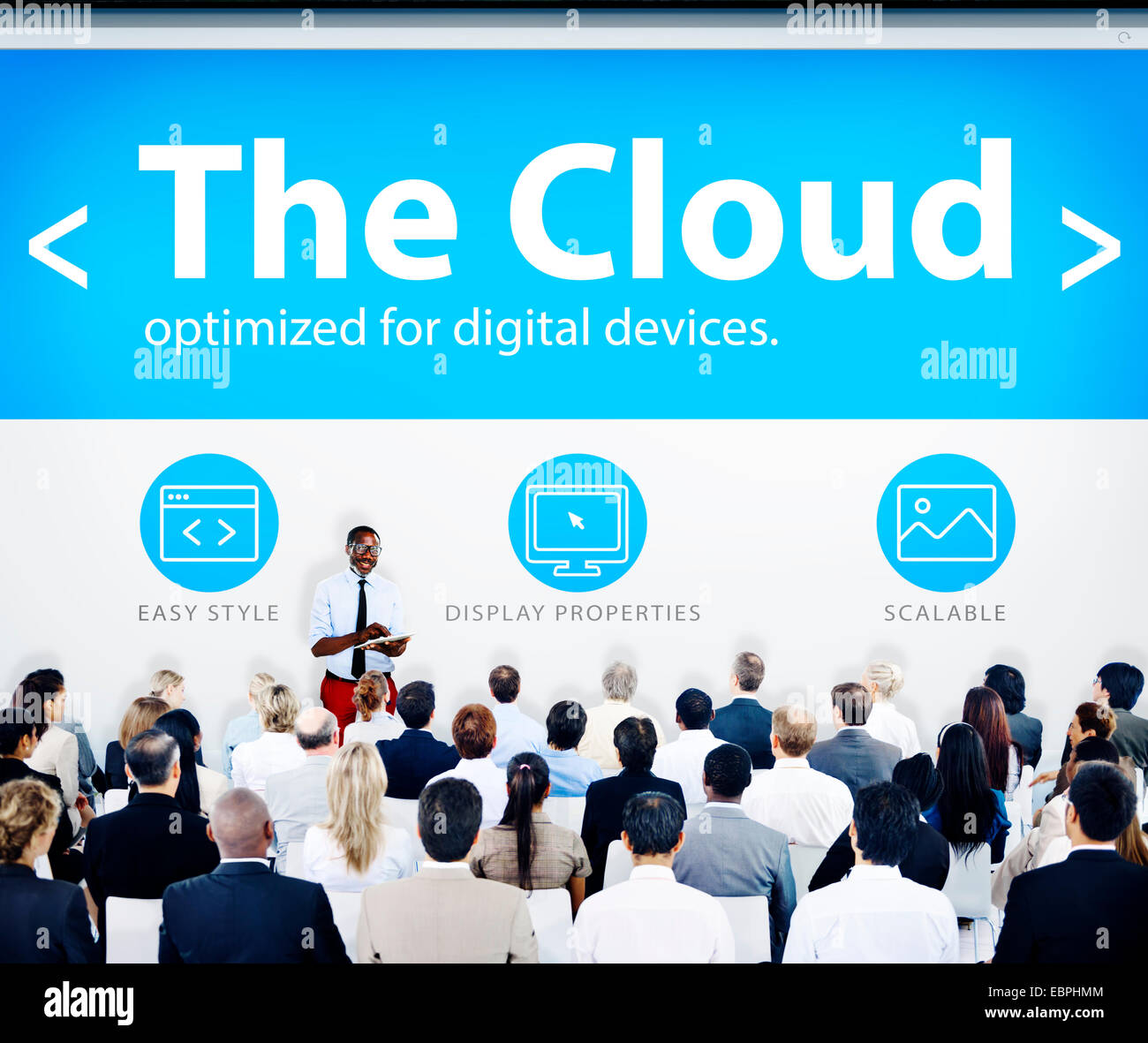 Group of Business People Seminar Cloud Concept Stock Photo - Alamy