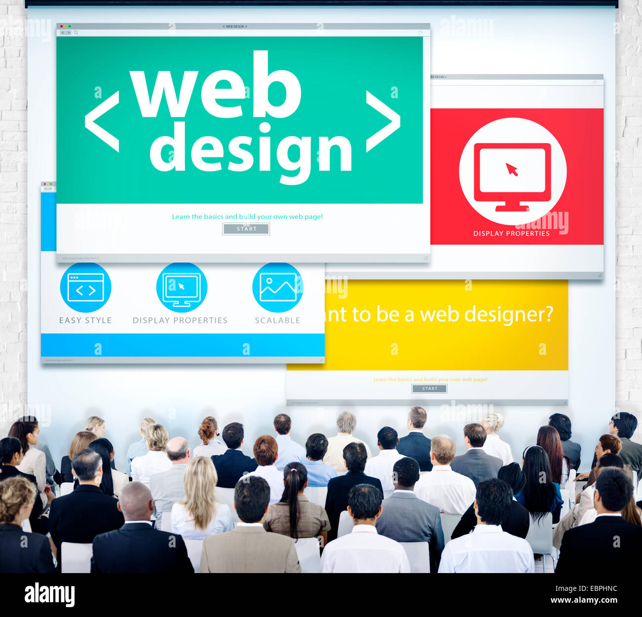 Corporate Web Design Seminar Concept Stock Photo - Alamy