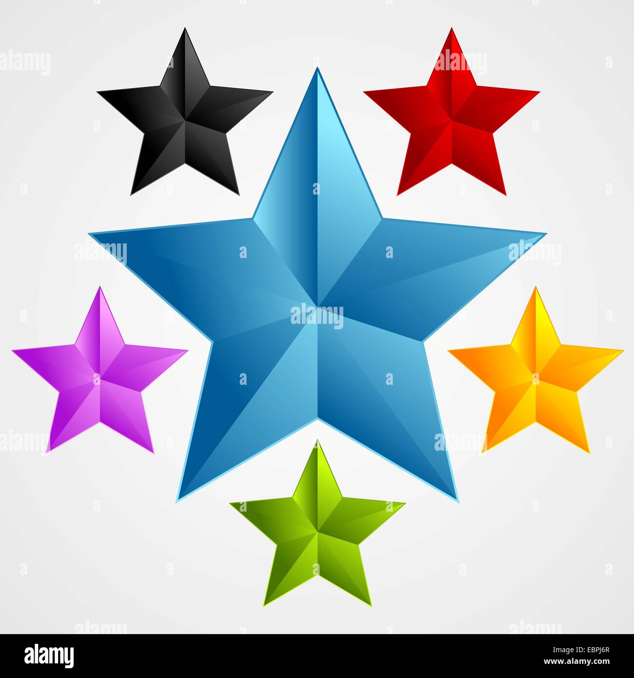Bright abstract star design. Vector illustration Stock Photo - Alamy