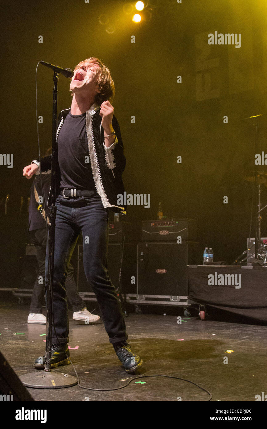 Milwaukee, Wisconsin, USA. 3rd Dec, 2014. Singer MATTHEW SHULTZ of Cage ...