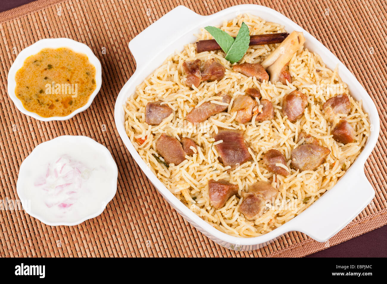 Biryani with raita hi-res stock photography and images - Alamy