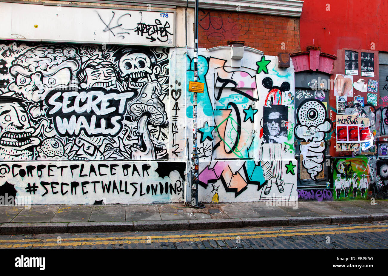 Graffiti in a London Street Stock Photo - Alamy