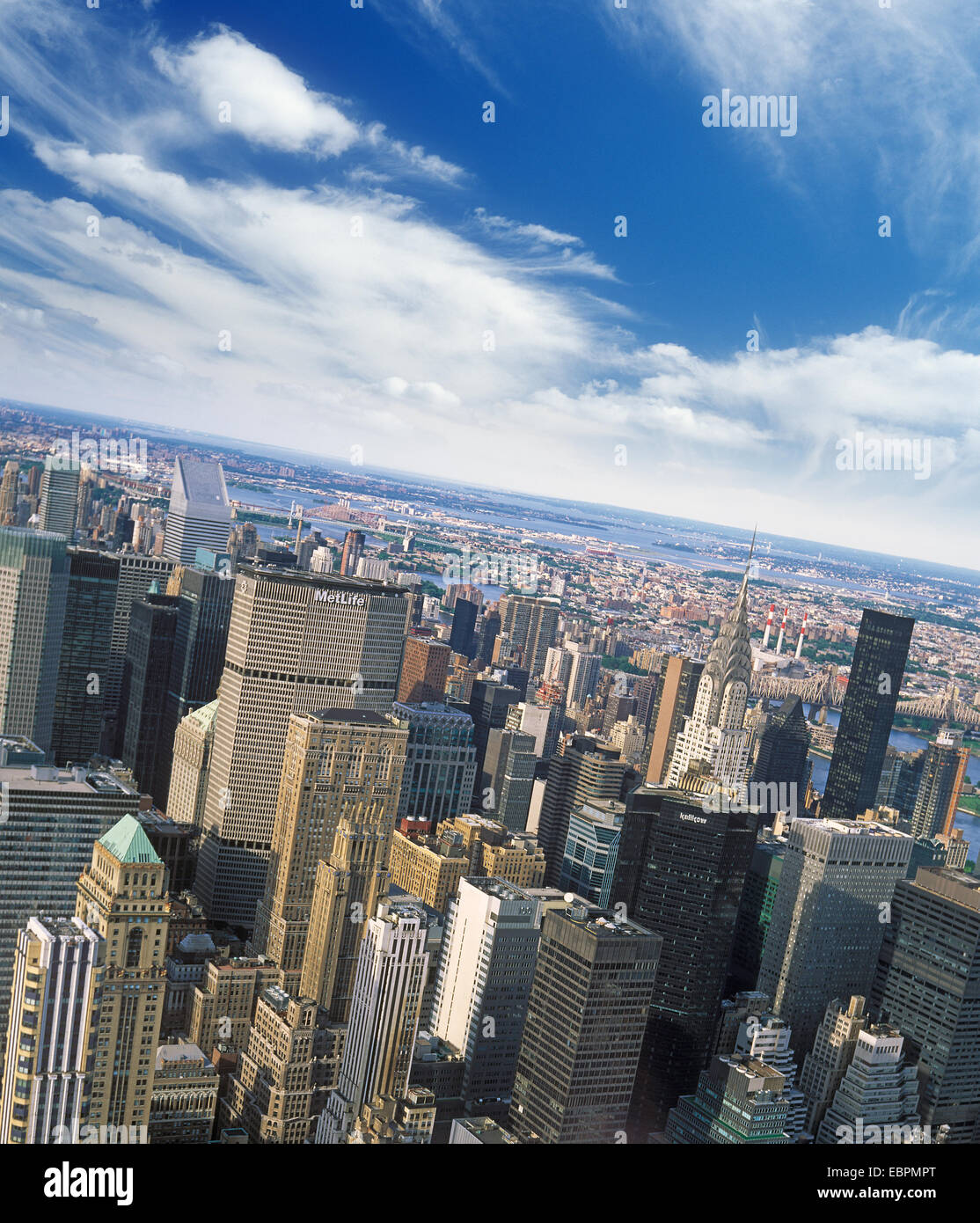 Aerial view of NYC Stock Photo - Alamy