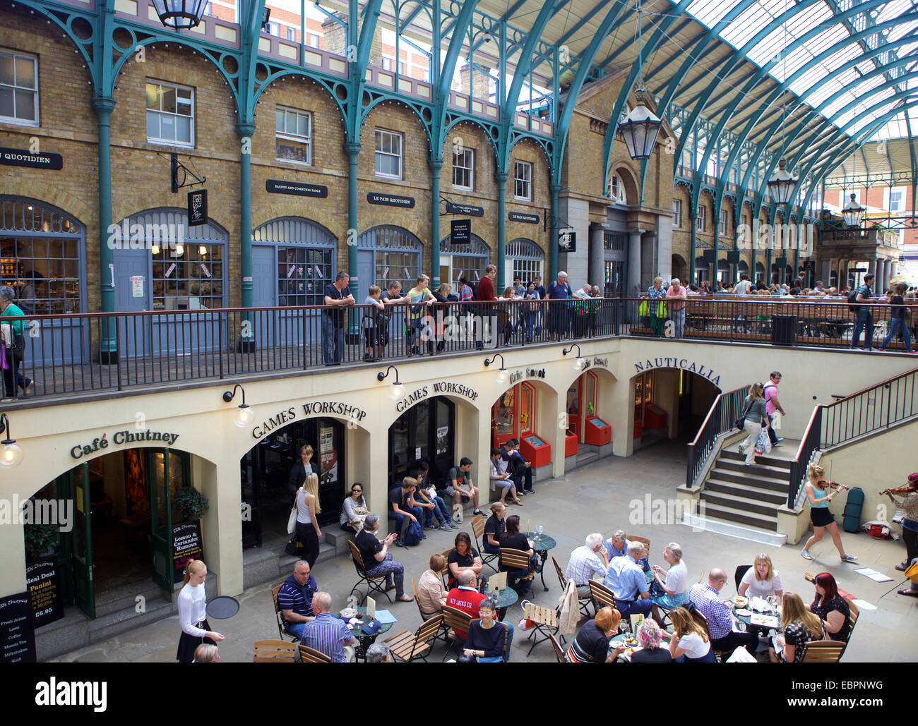 The interior of Covent Garden Market, London, England, United Kingdom ...