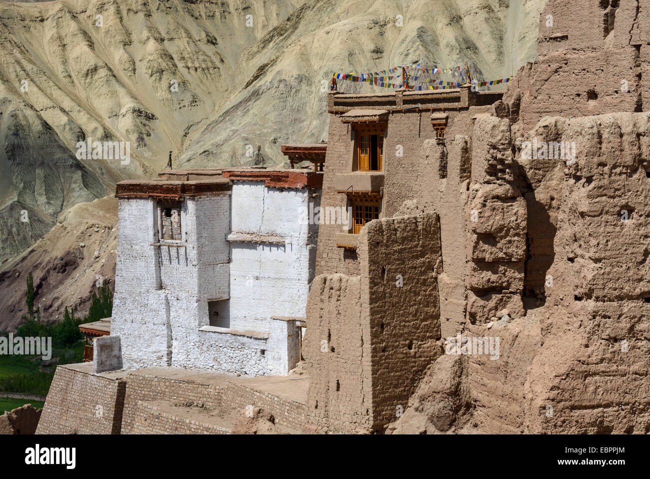 The 16th and 17th century fort and monastery at Basgo, Ladakh ...