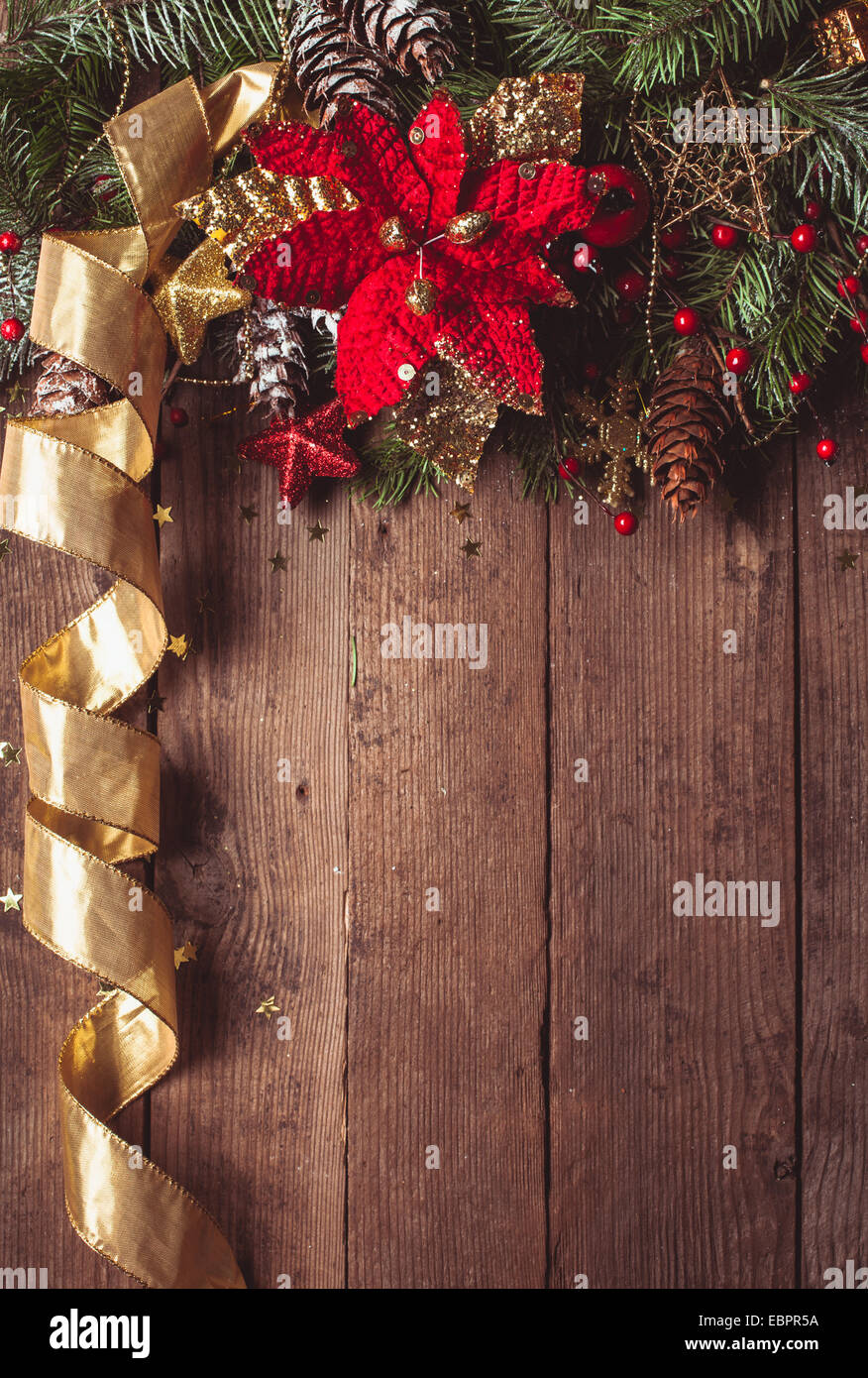 Christmas border design Stock Photo - Alamy