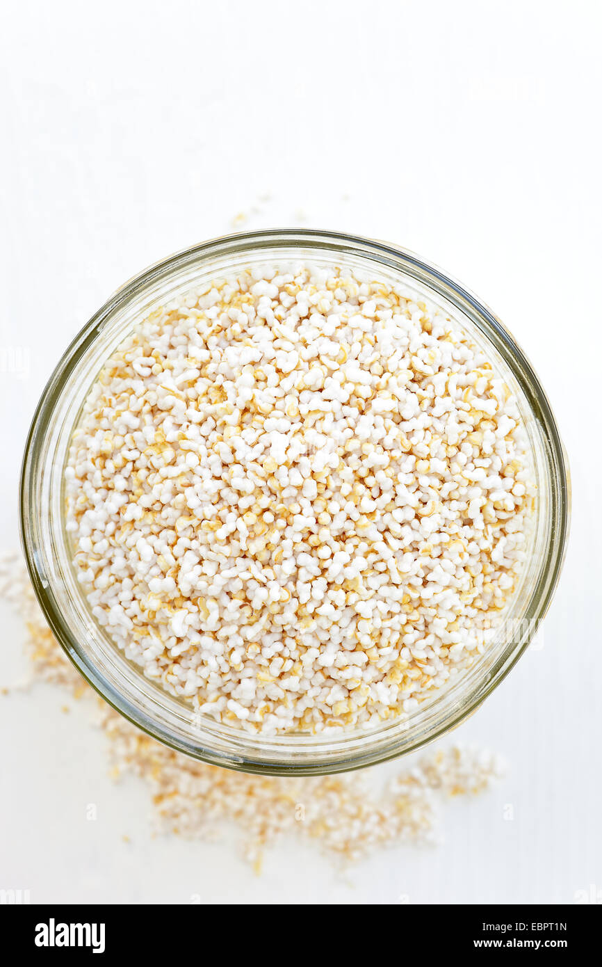 Popped amaranth seeds Stock Photo - Alamy