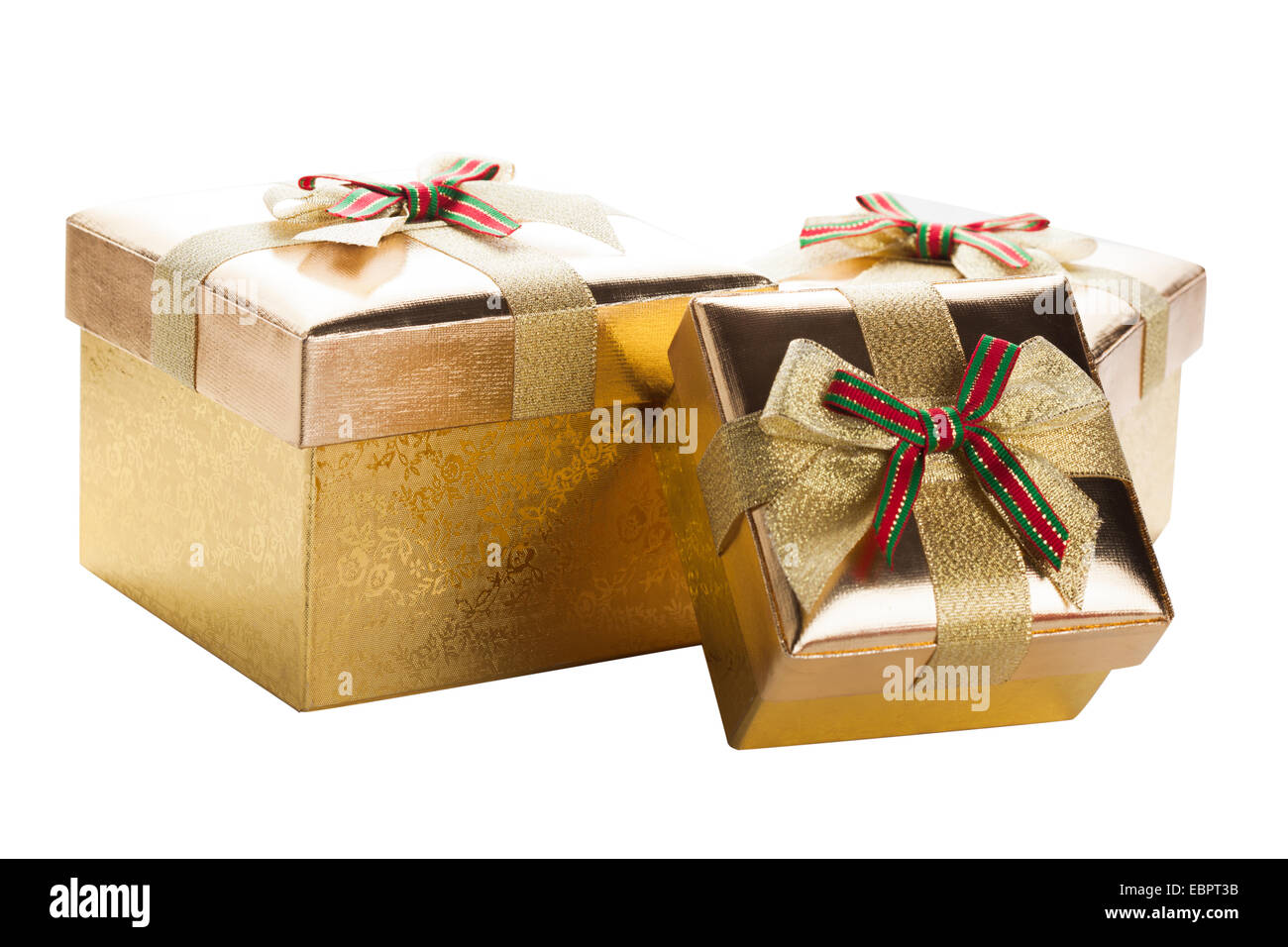 Three birthday boxes Cut Out Stock Images & Pictures - Alamy