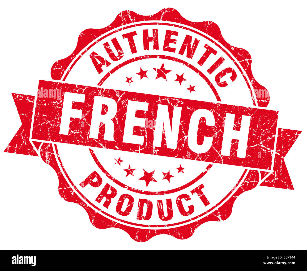 French product red grunge stamp Stock Photo - Alamy