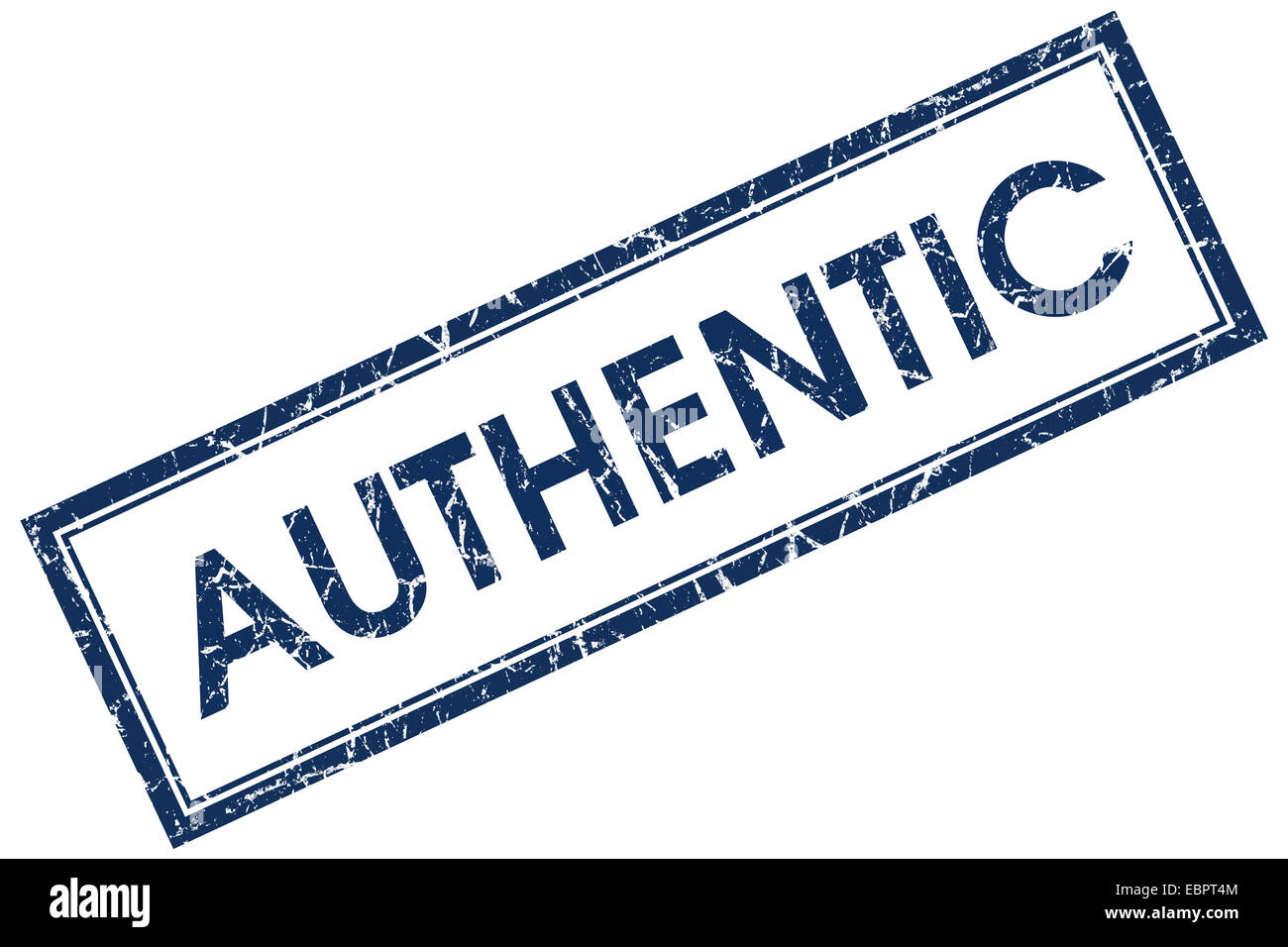 authentic blue square stamp Stock Photo - Alamy