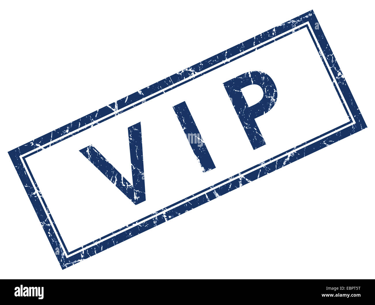vip blue square stamp Stock Photo - Alamy