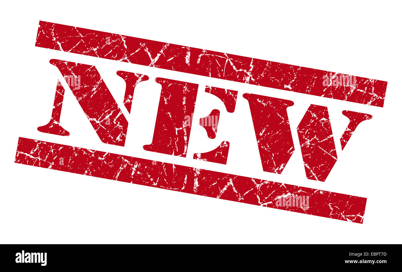 Announcement square red grunge Cut Out Stock Images & Pictures - Alamy