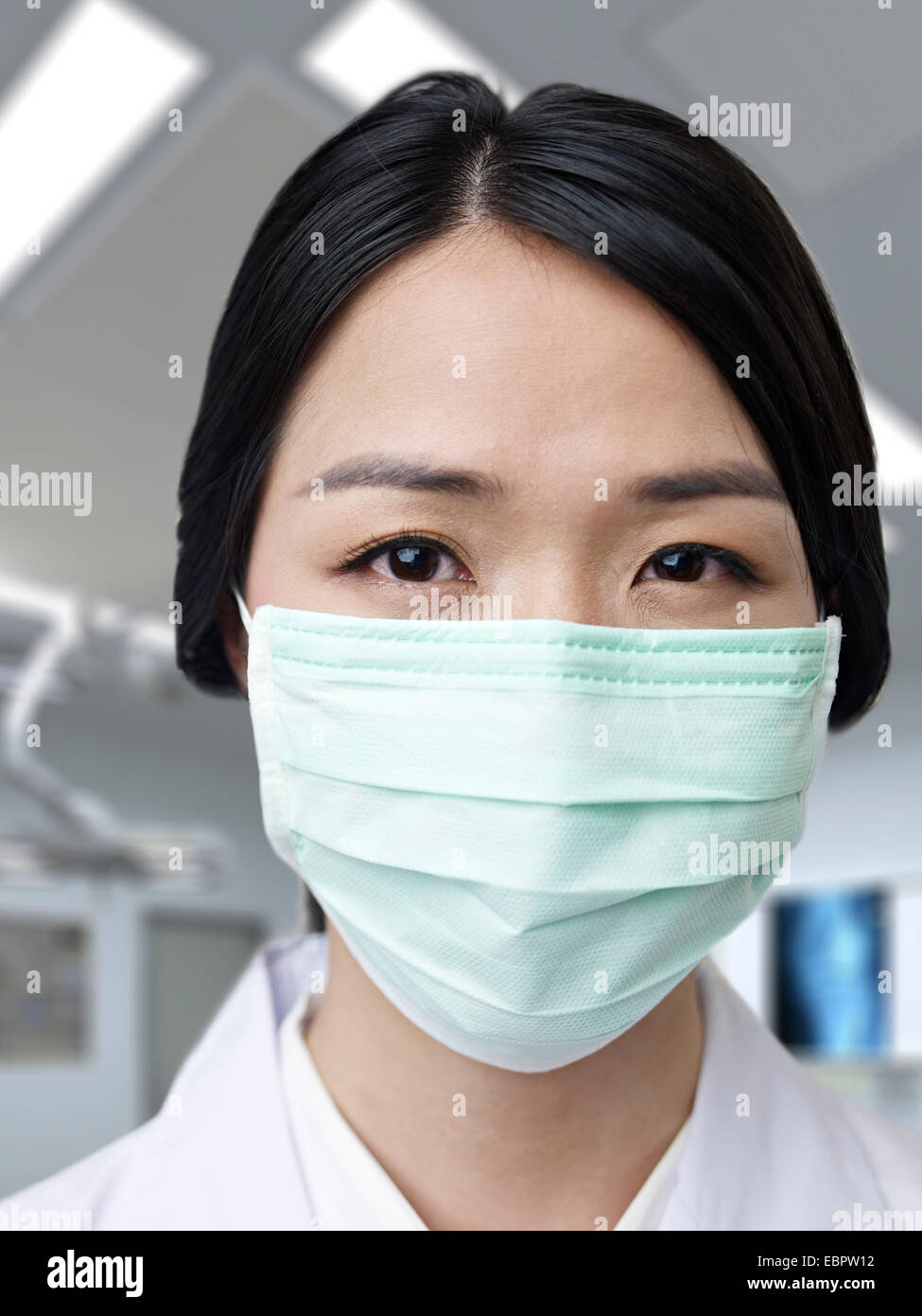 female medical worker with mask Stock Photo - Alamy