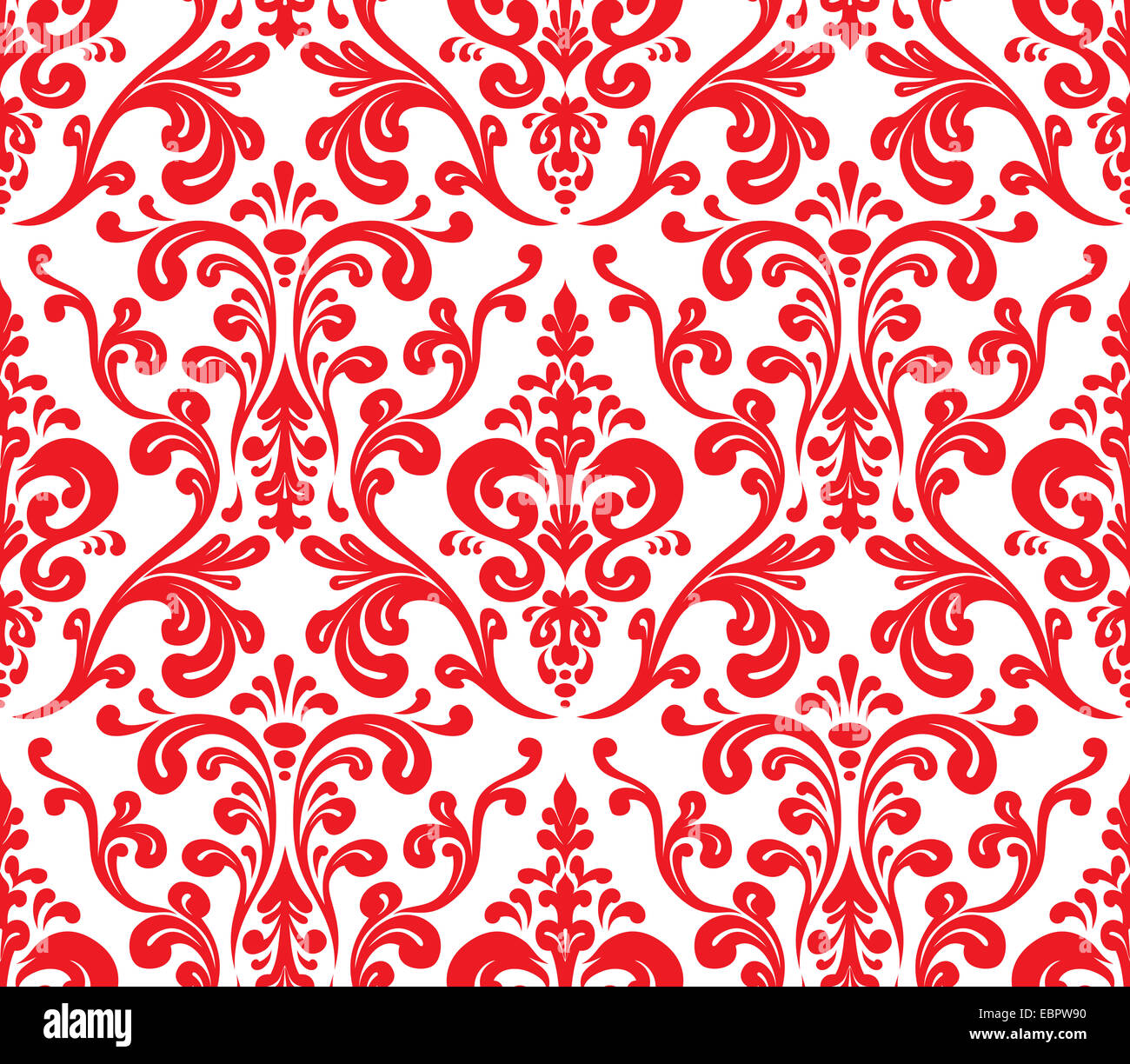 Red And Black Damask Pattern