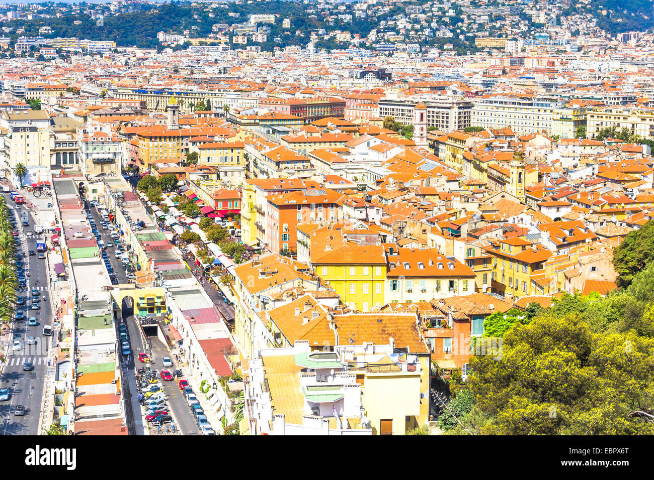 Nice france aerial hi-res stock photography and images - Alamy