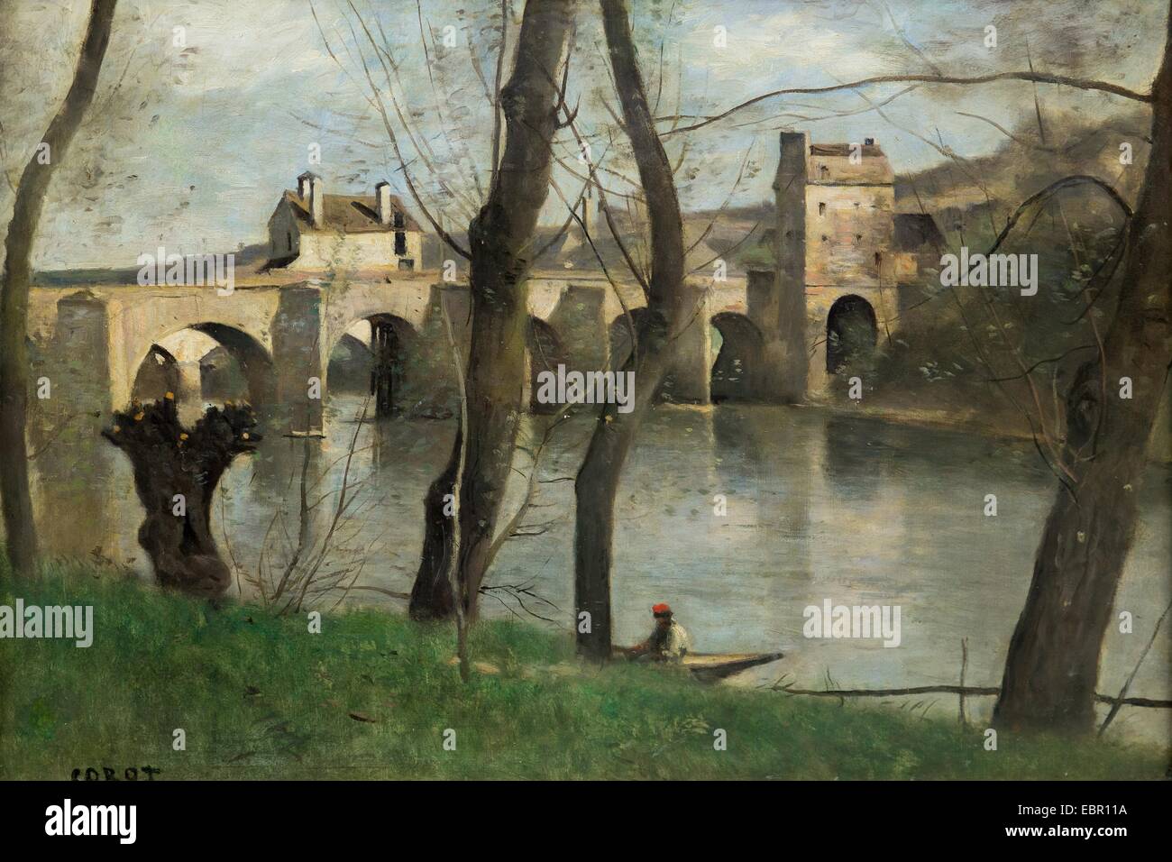 ActiveMuseum 0001643.jpg / The Bridge of Mantes, The painter settled ...