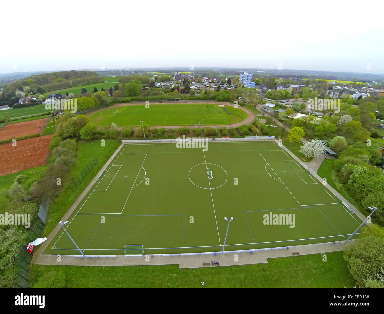 Aerial view sports field hi-res stock photography and images - Alamy