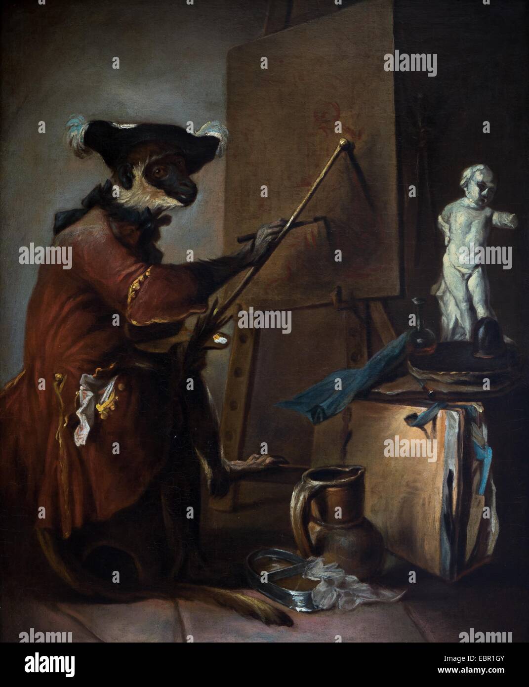 Monkey painter hi-res stock photography and images - Alamy