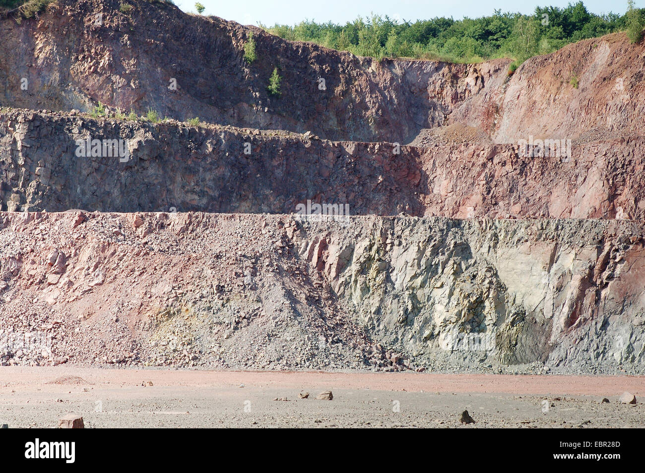 view in a surface mine quarry. mining industry Stock Photo - Alamy
