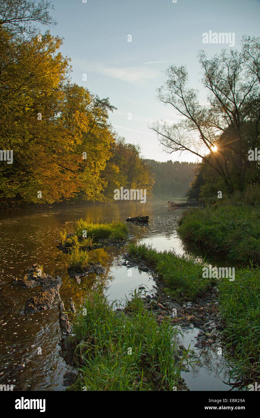 river Sieg near Scheuerfeld, Germany, Rhineland-Palatinate Stock Photo ...