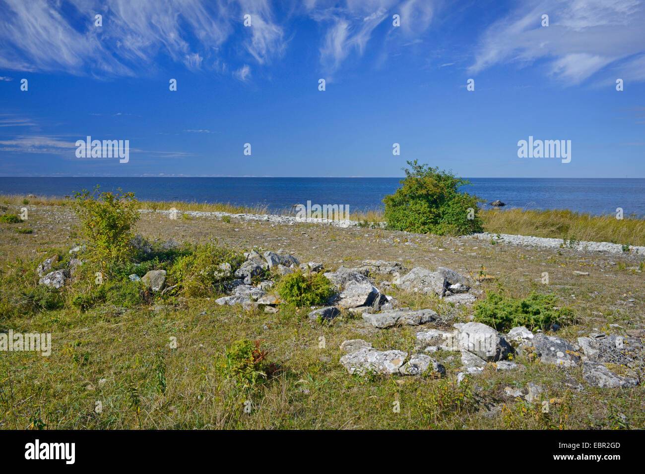 beach of Hoburgen on Gotland, Sweden, Hoburgen, Gotland Stock Photo - Alamy