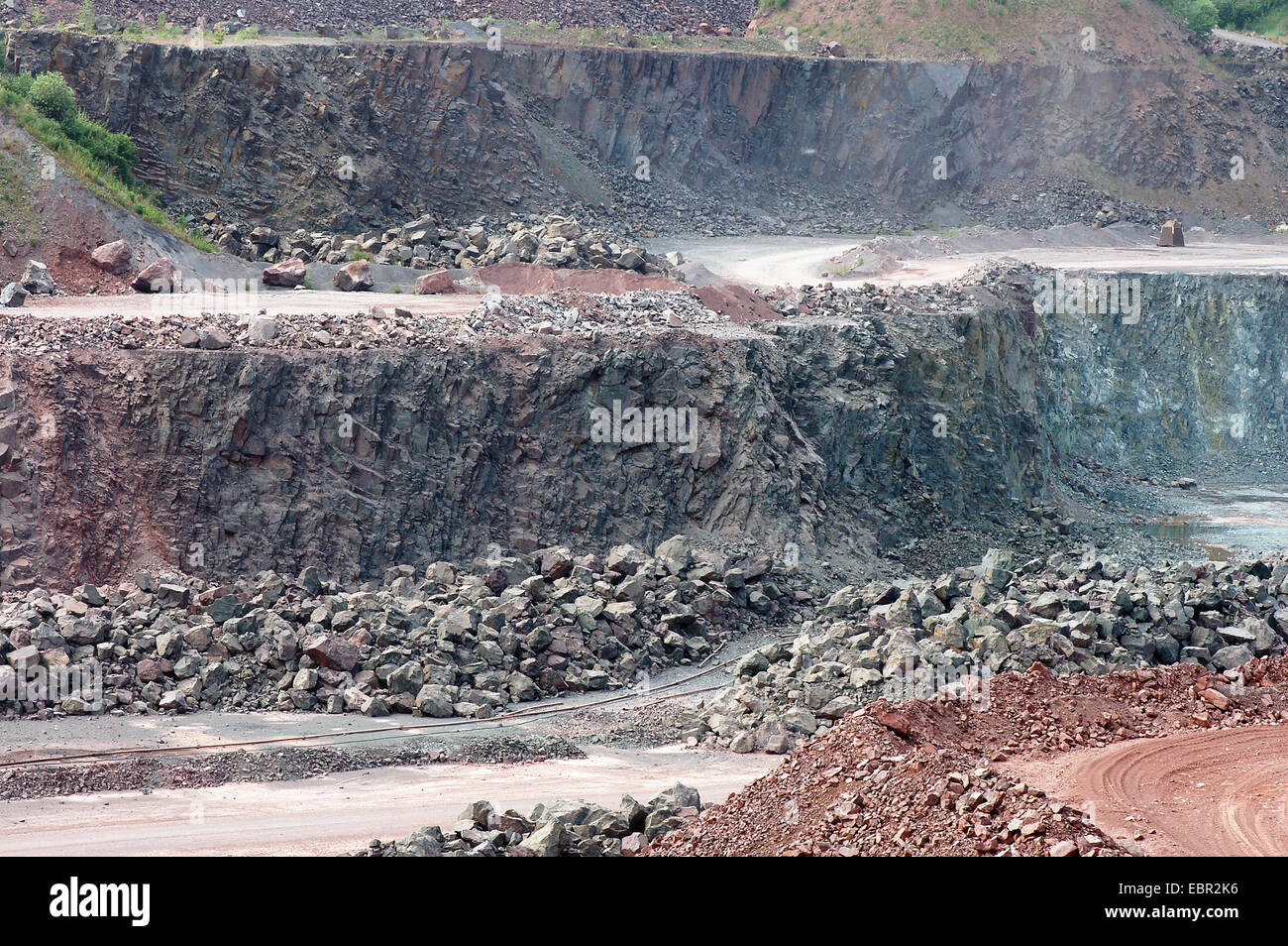 view in a surface mine quarry. mining industry Stock Photo - Alamy