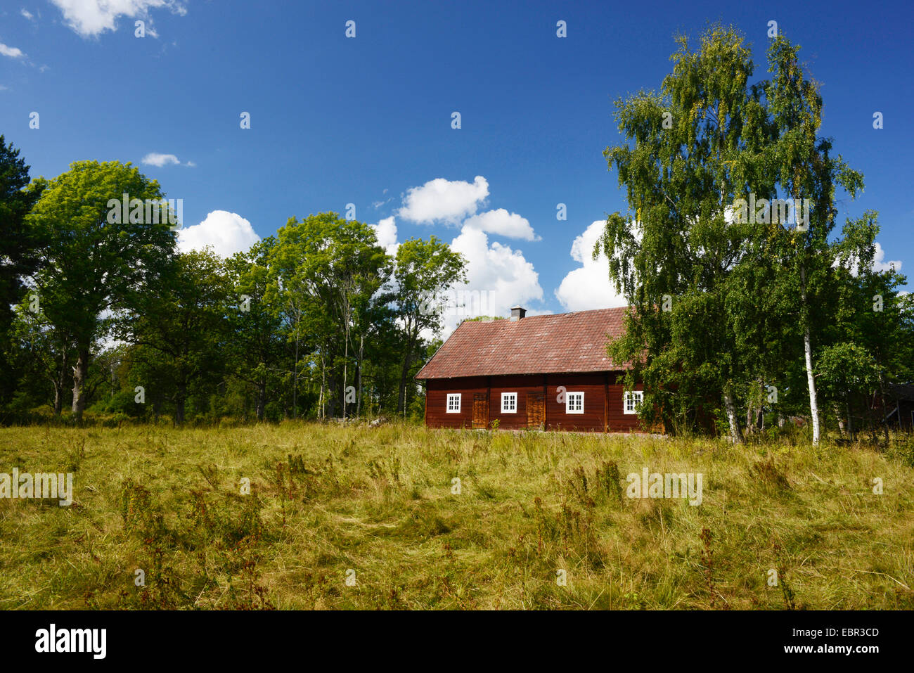 traditional swedish farm house, Sweden, Smaland Stock Photo - Alamy