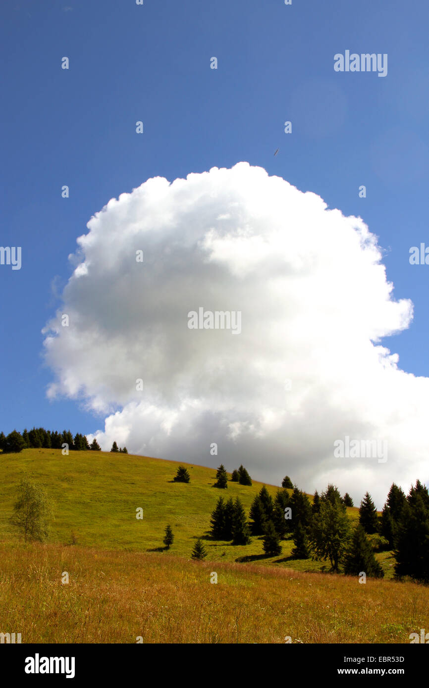 huge cloud in the mountains promises a thunderstorm Stock Photo - Alamy