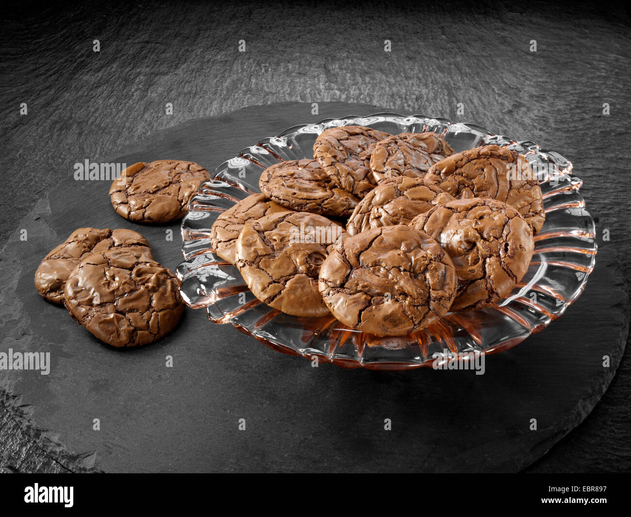 Round chocolate biscuits hi-res stock photography and images - Alamy