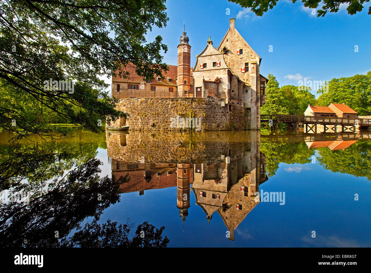 Vischering Castle in Luedinghausen, Germany, North Rhine-Westphalia ...