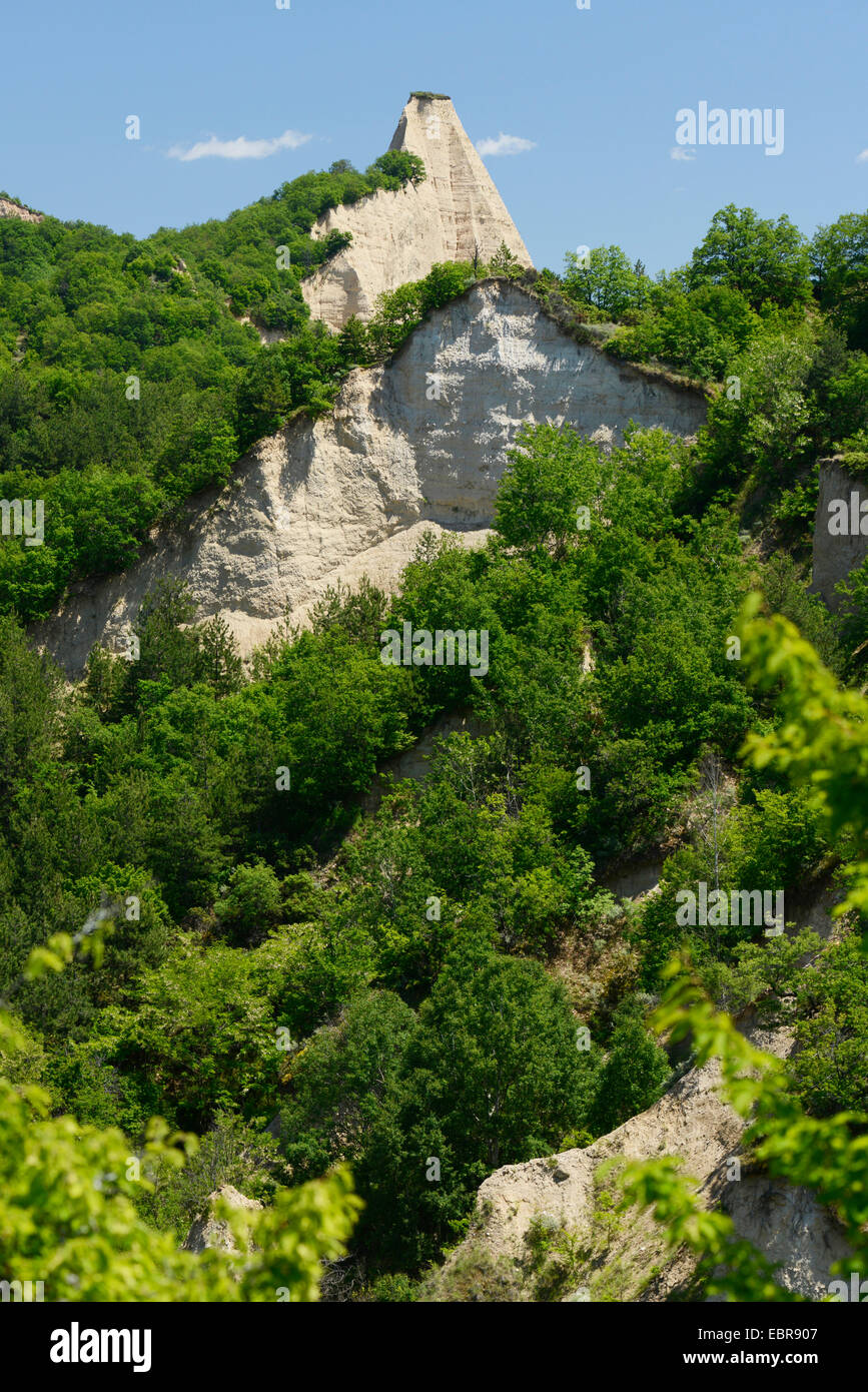sandstone pyramids of Melnik, Bulgaria, Melnik Stock Photo - Alamy