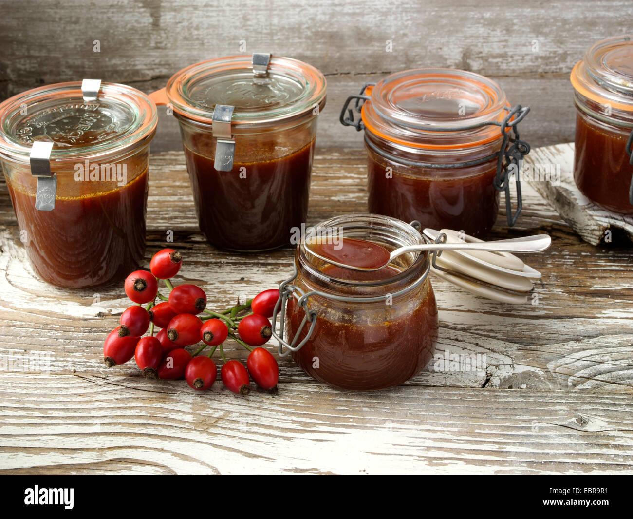 Rose hip jelly Stock Photo - Alamy