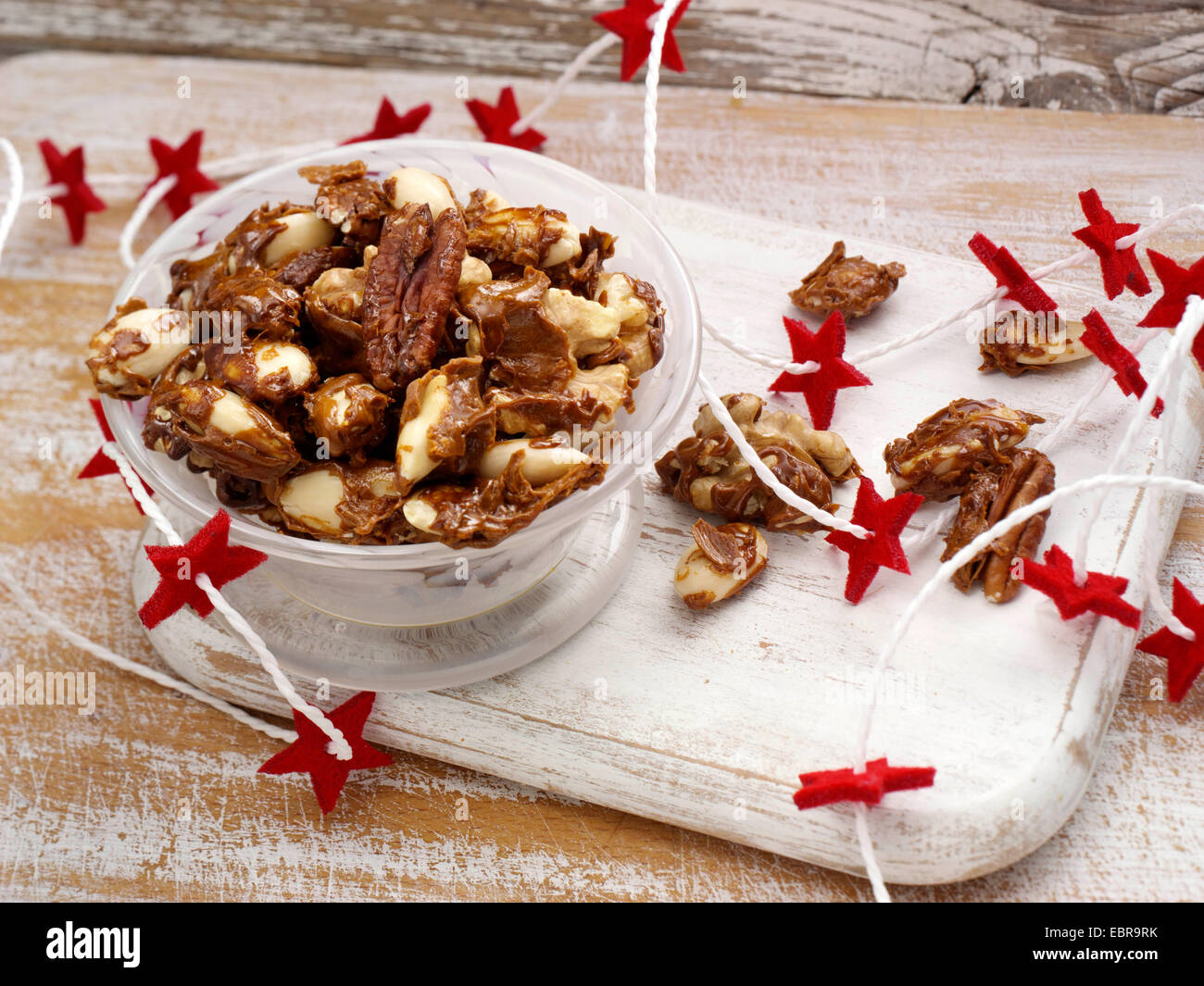 Caramelized sweet sucanat christmas nuts hi-res stock photography and ...