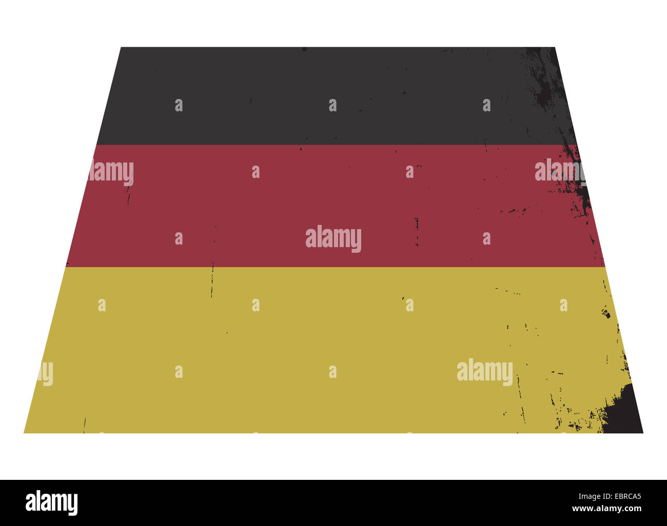 A German flag design grunged and isolated on a white background Stock ...
