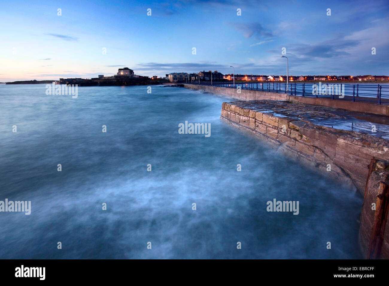 Amble by the Sea at Dawn Northumberland Coast England Stock Photo - Alamy