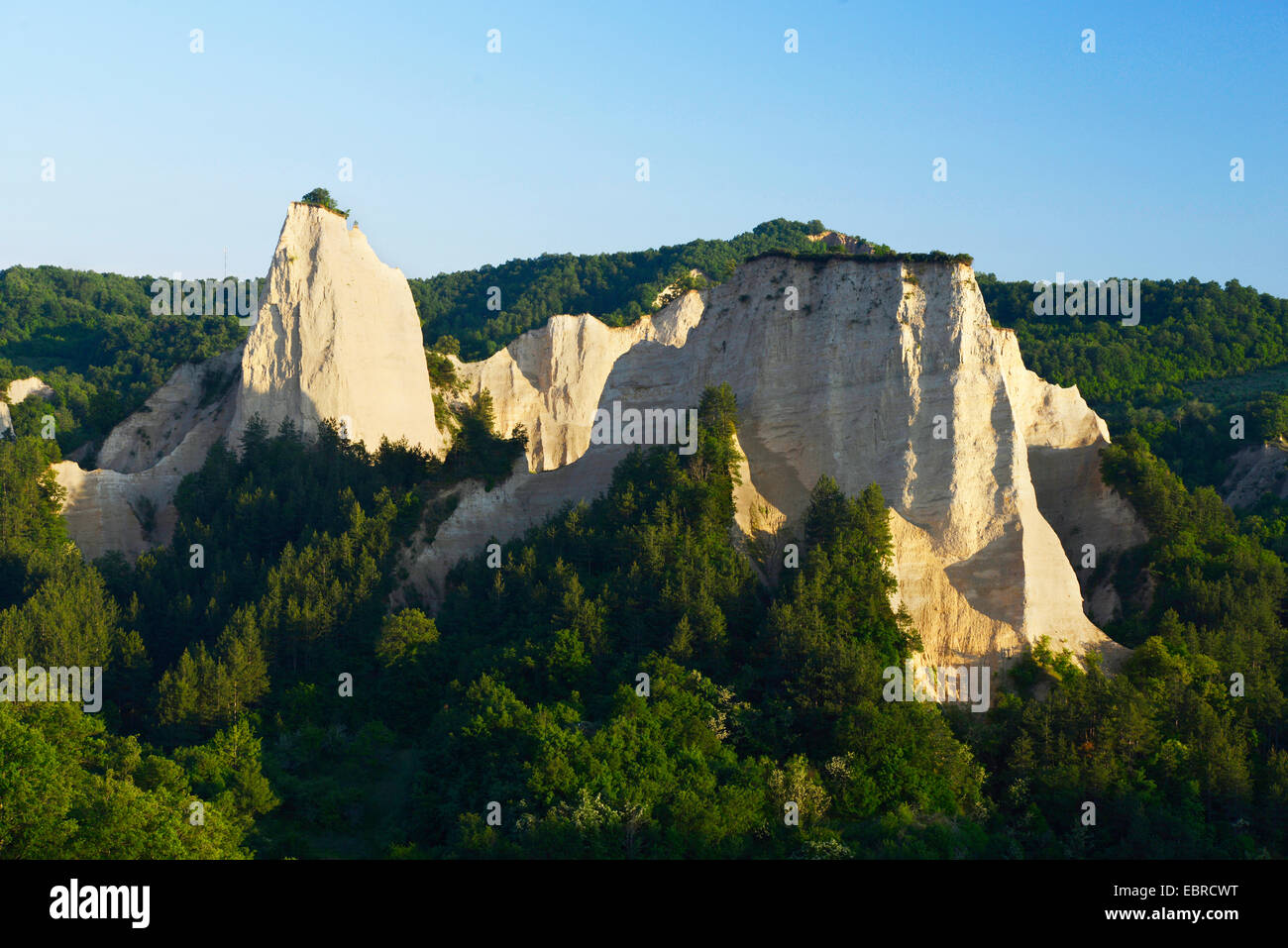 sandstone pyramids of Melnik, Bulgaria, Pirin-Gebirge, Melnik Stock ...
