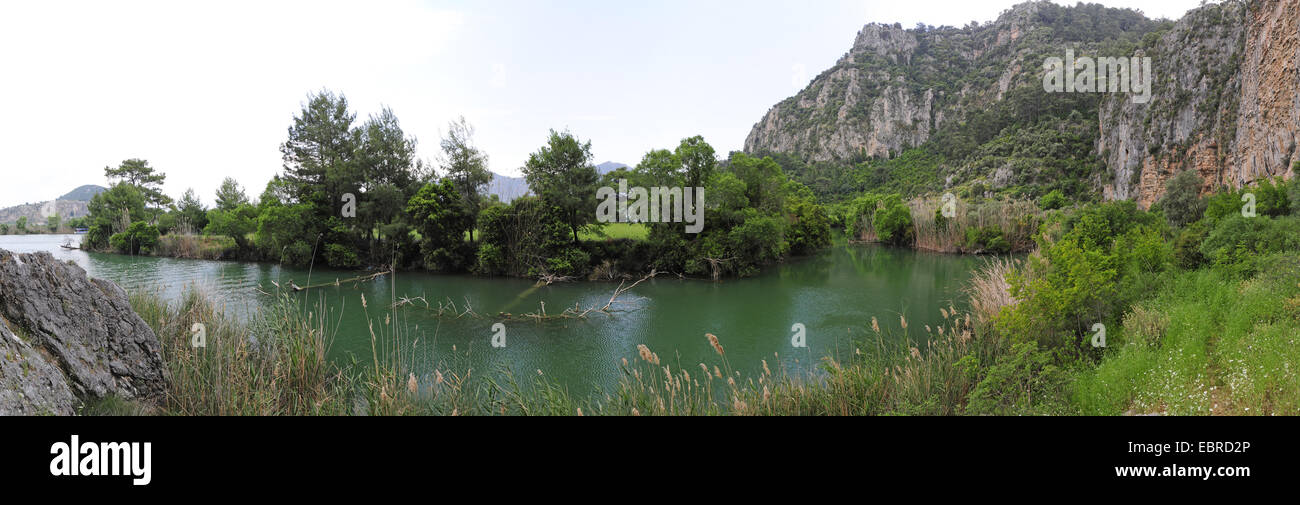 arm of a river at Daylan river delta, Turkey, Anatolia, Dalyan, Kaunos ...