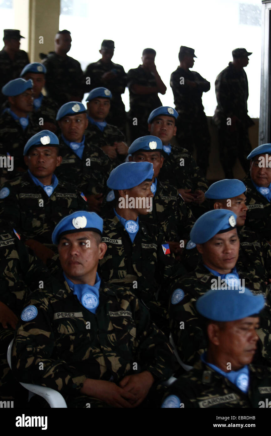 Quezon City, Philippines. 4th Dec, 2014. Philippine UN peacekeepers ...