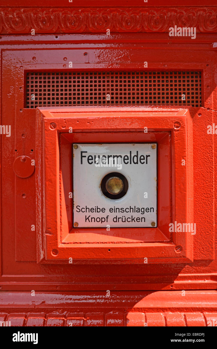 historical manual call point, Germany Stock Photo - Alamy