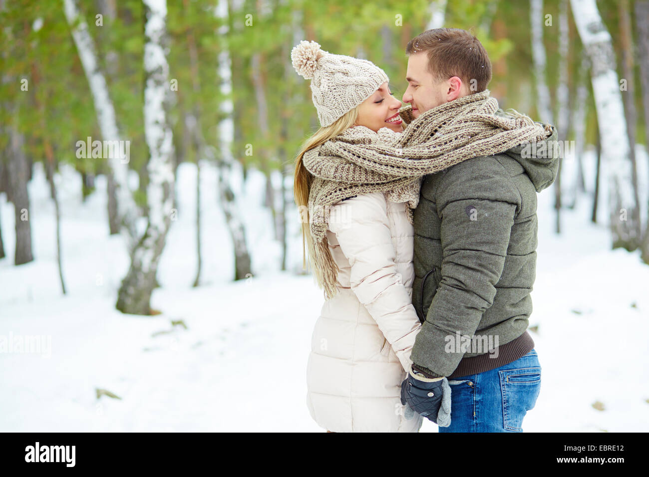 Amorous man woman standing hi-res stock photography and images - Alamy