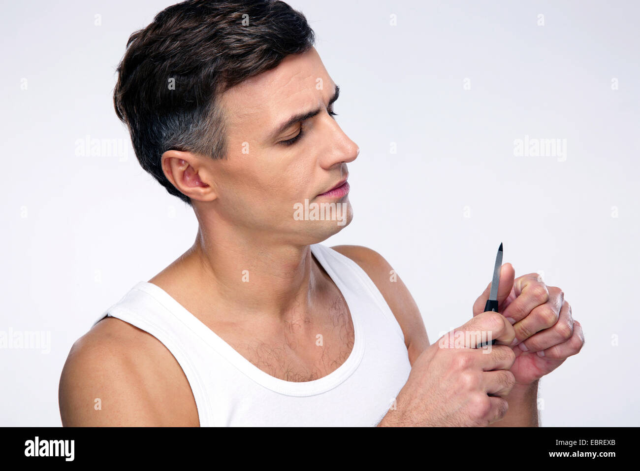 Male manicure hi-res stock photography and images - Alamy
