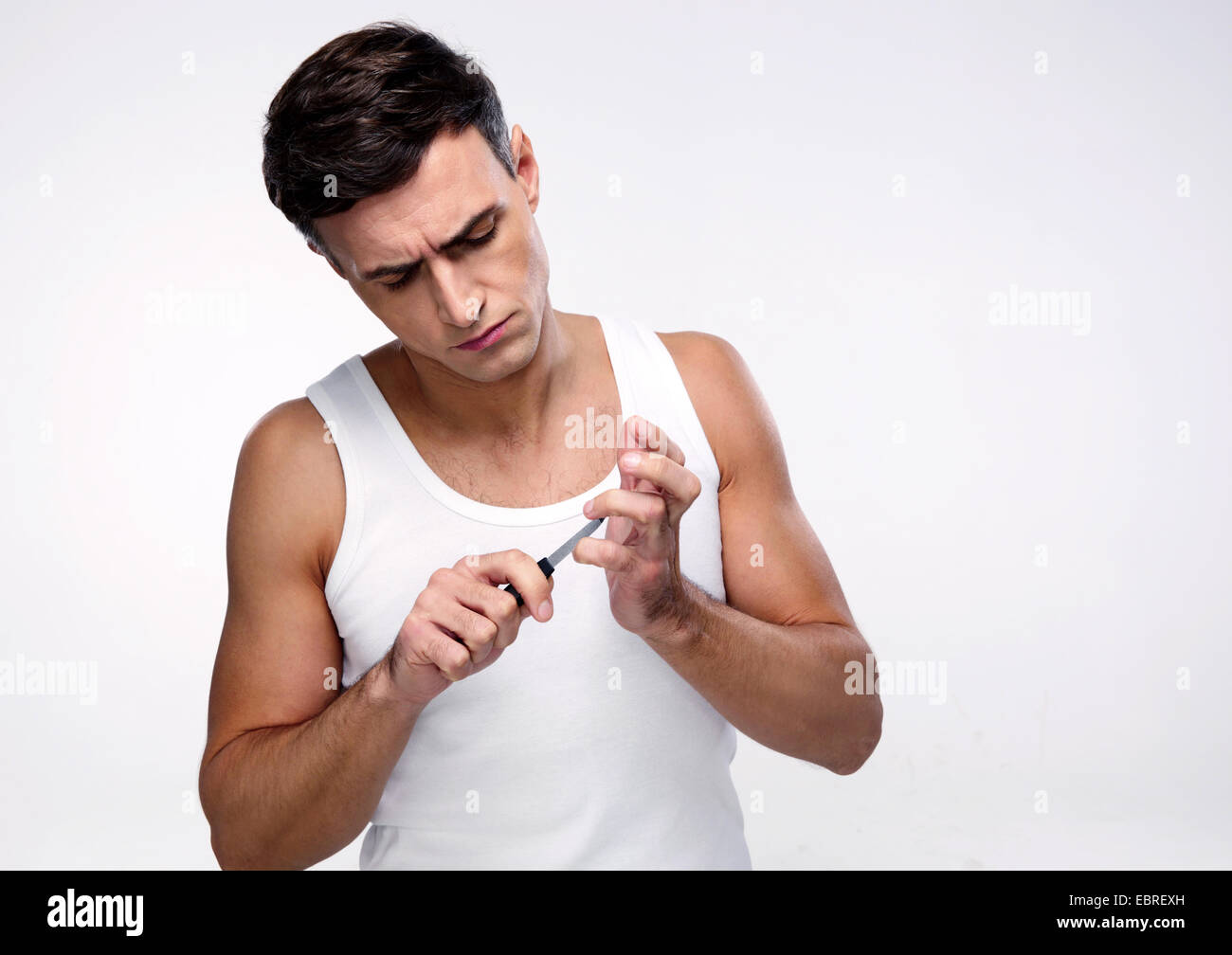Male manicure hi-res stock photography and images - Alamy