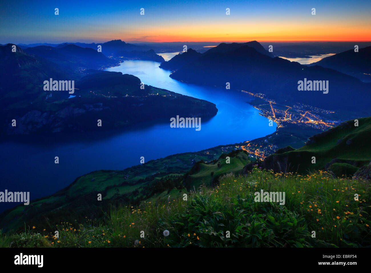 Illumination lake lucerne hi-res stock photography and images - Alamy
