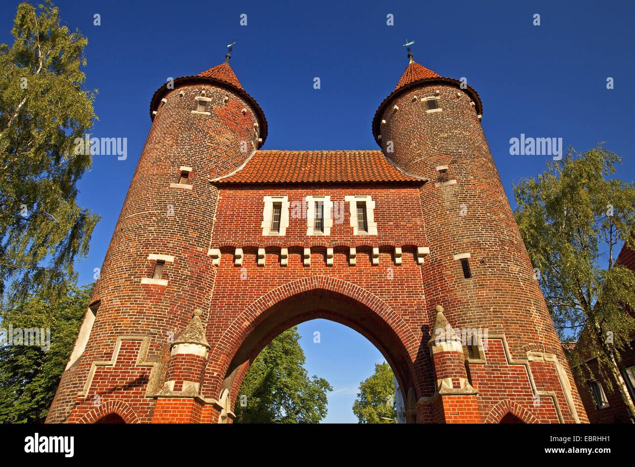 Luedinghauser town gate in Duelmen, Germany, North Rhine-Westphalia ...