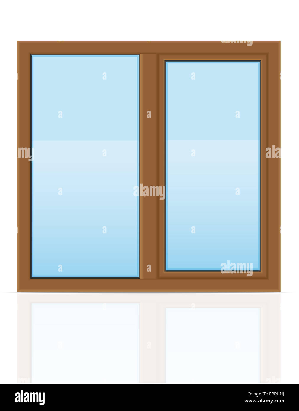 brown plastic transparent window view outdoors illustration isolated on ...