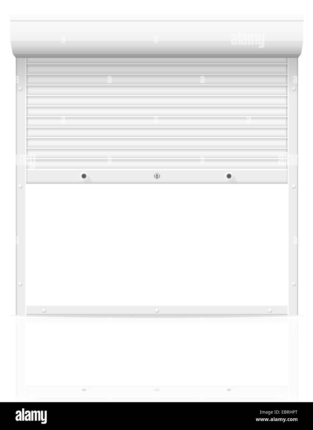 rolling shutters illustration isolated on white background Stock Photo ...